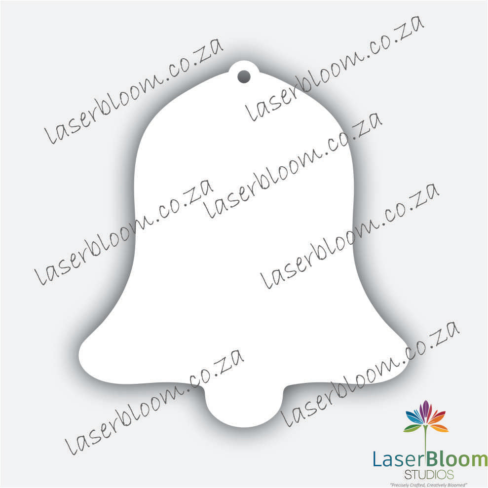 Bell Double-Sided Sublimation Acrylic Blank - 3mm White Gloss | Set of ...