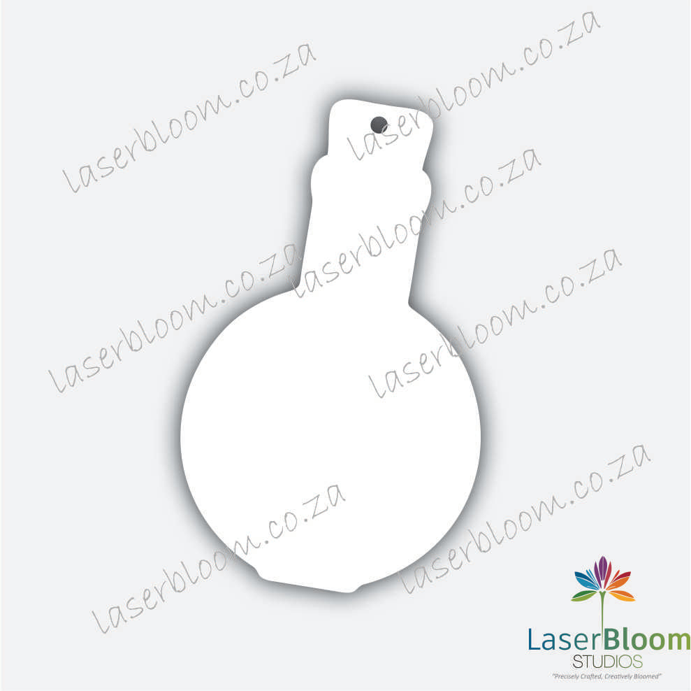 Potion Bottle Double-Sided Sublimation Acrylic Blank - 3mm White Gloss ...